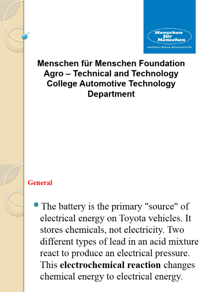 Understanding Toyota Battery Functions | PDF | Rechargeable Battery ...