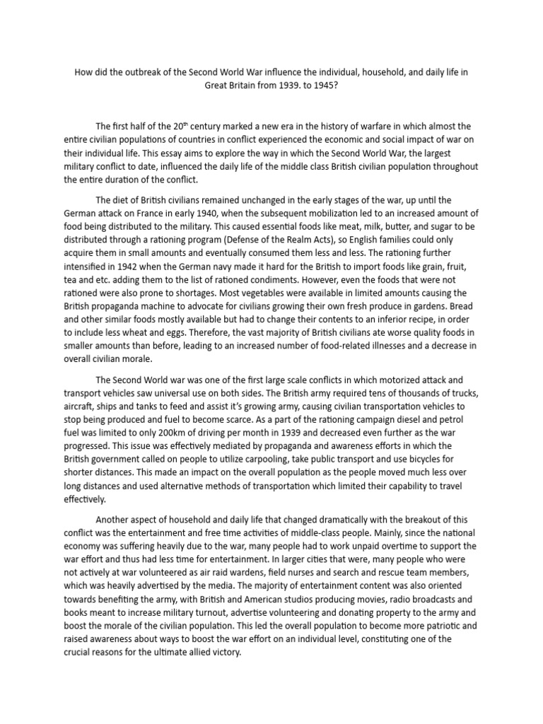 Household, Individual and Daily Life | PDF | Foods | Rationing