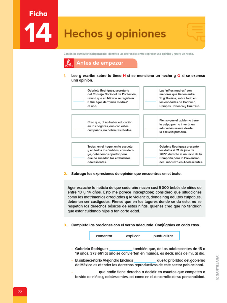 Hechos y Opiniones3 | PDF