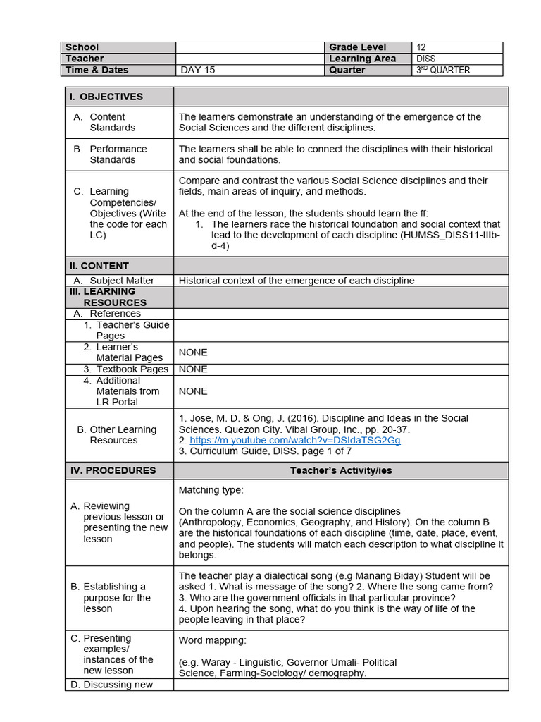 G12 Day15 | PDF | Learning | Teachers