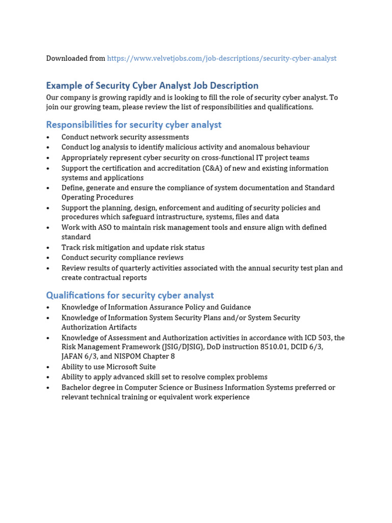 Security Cyber Analyst v5 | PDF