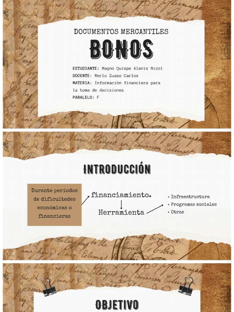 BONOS | PDF