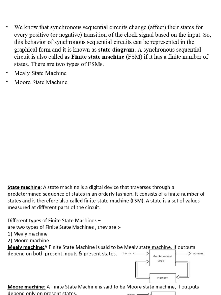 FSMs | PDF | Computer Engineering | Digital Electronics FSMs | PDF | Computer Engineering | Digital Electronics