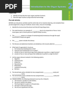 Exercise 2 Organ System Overview: BSN-1C | PDF | Human Body | Lymphatic ...