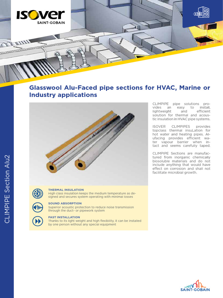 Climpipe Section Alu2 | PDF | Thermal Insulation | Pipe (Fluid Conveyance)
