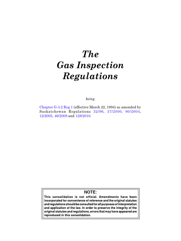 Dispensing+Gas Inspection Regulation-Canada | PDF | Justice | Crime ...