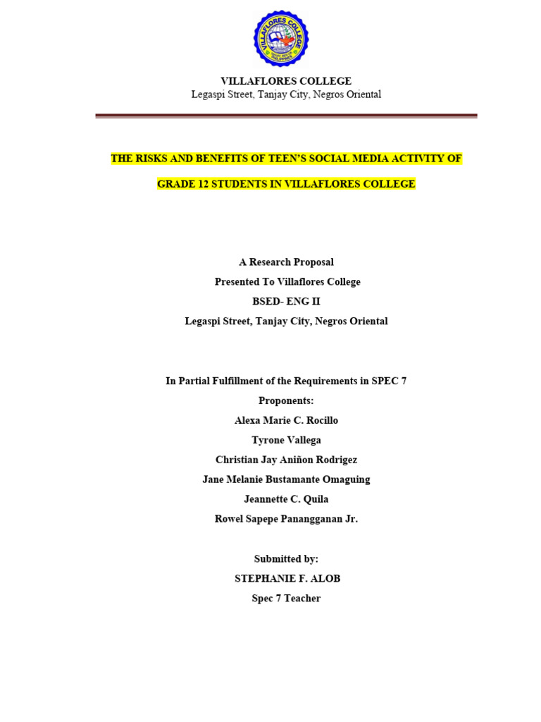 Spec 7 Research Final - Example | PDF | Popular Culture & Media Studies ...