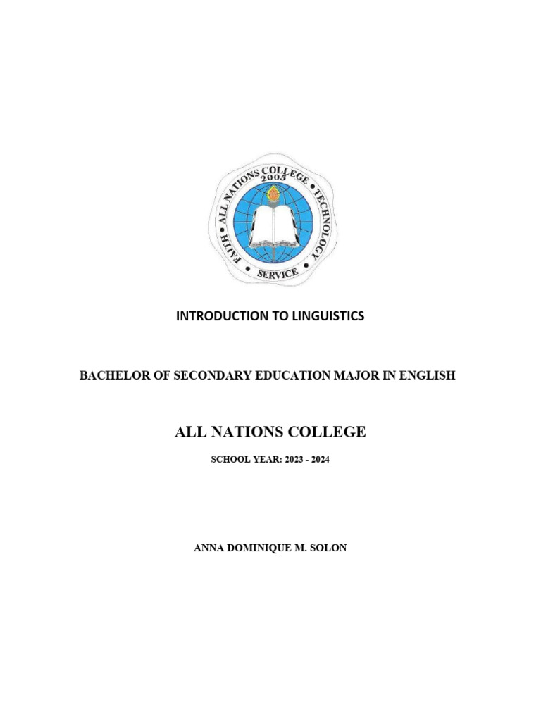Intro To Linguistic Download Free Pdf Vowel Phonetics