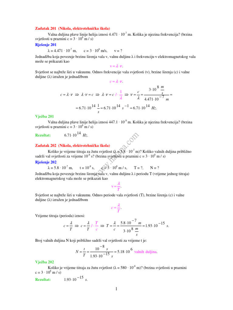 14fs201 Optika, Toplinsko Zračenje 11 | PDF