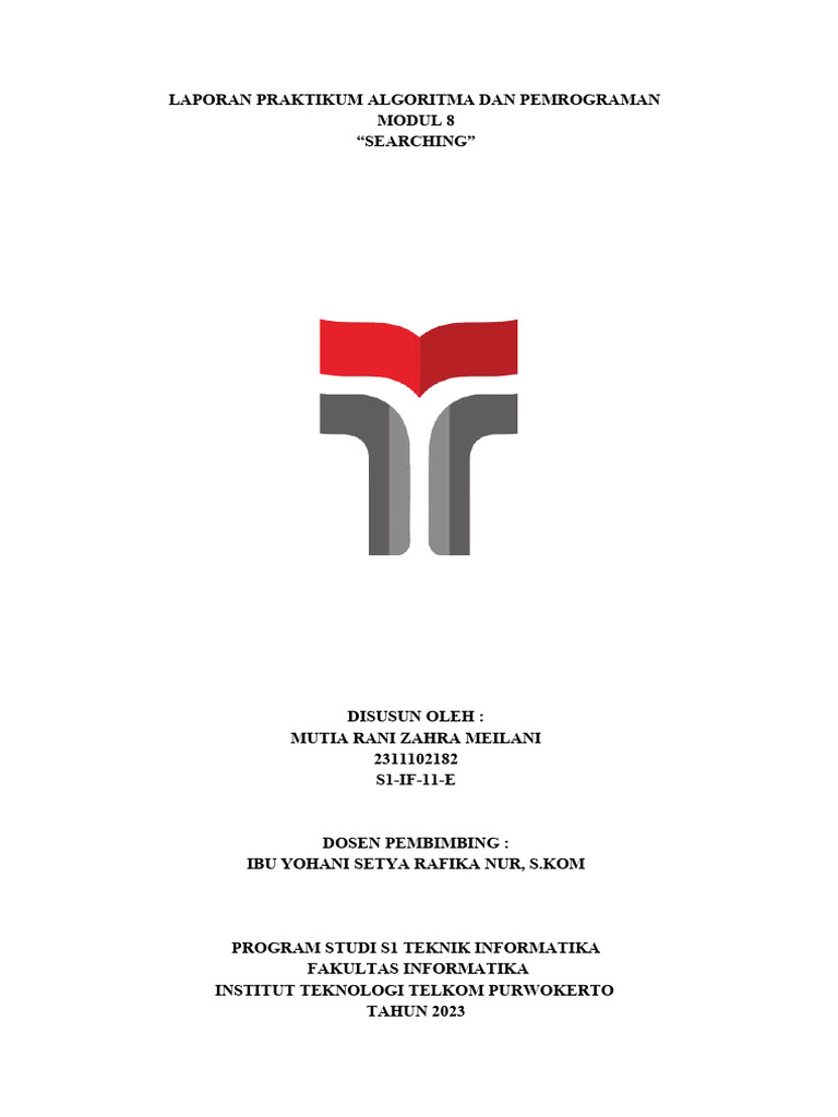 Laporan Praktikum Modul 8 | PDF Laporan Praktikum Modul 8 | PDF