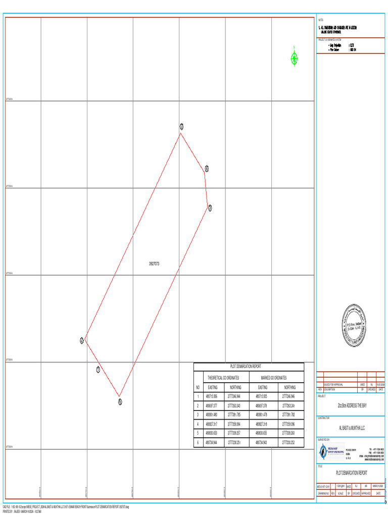 Plot Demarcation Report-3927073 | PDF