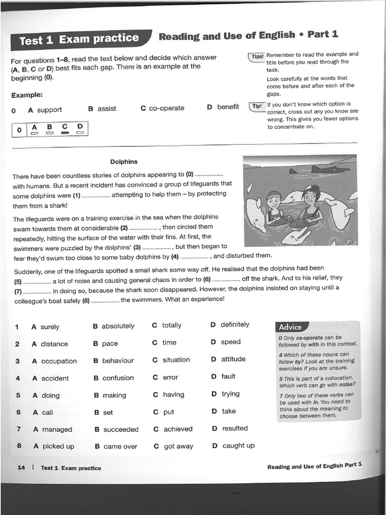 FCE Trainer Exam 1 | PDF