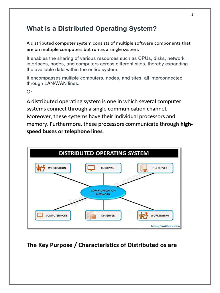 Distributed Operating System | Download Free PDF | Cloud Computing | Client–Server Model