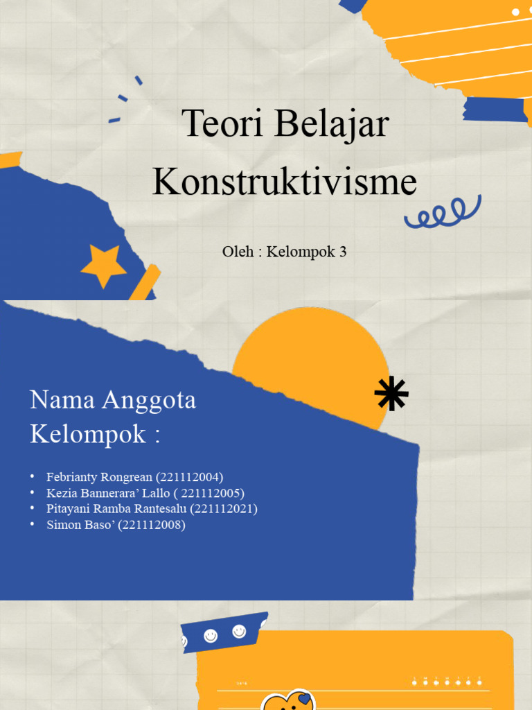 Teori Pembelajaran Konstruktivisme | PDF