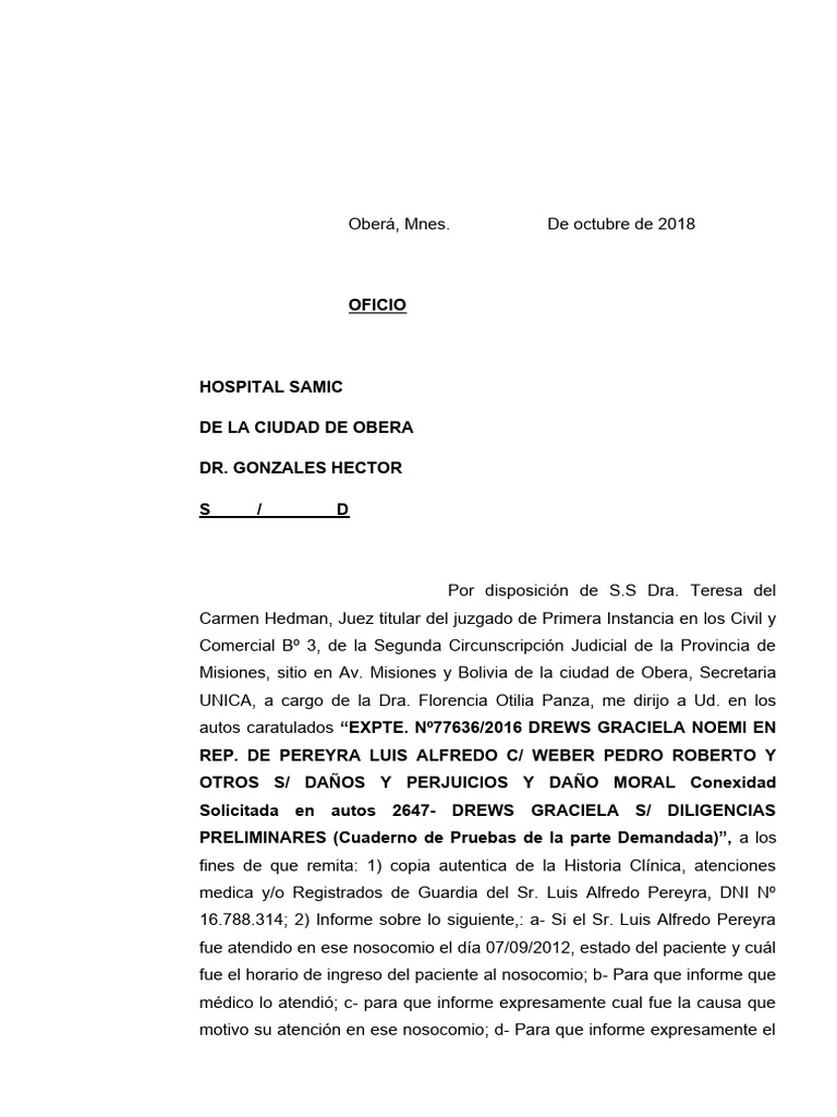 Oficio | PDF