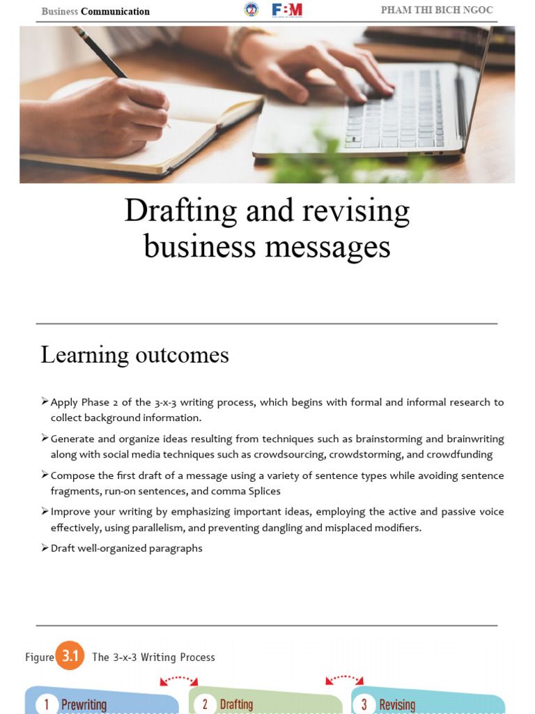 Topic 2 - Drafting and Revising Messages | PDF | Typefaces | Proofreading