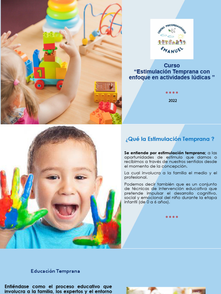 ESTIMULACION TEMPRANA | PDF | Síndrome de Down | Aprendizaje