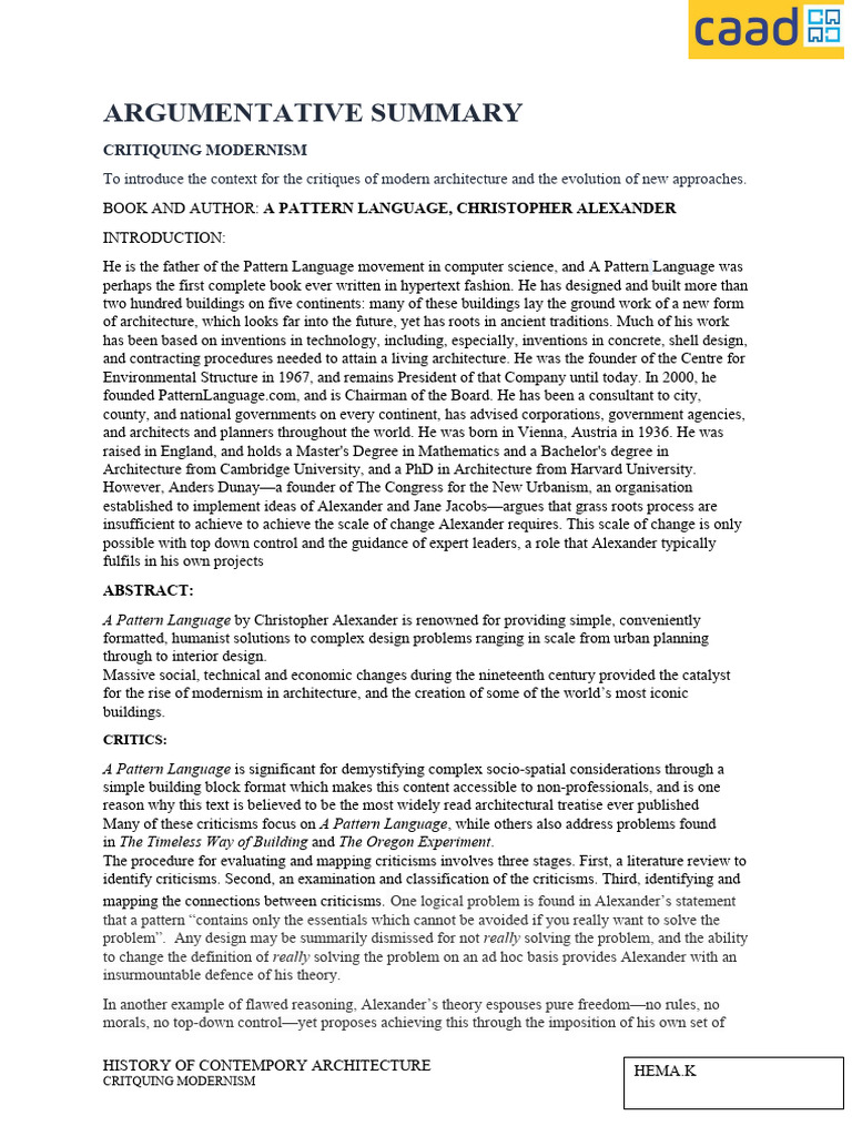 Argumentative Summary | PDF | Theory | Reason