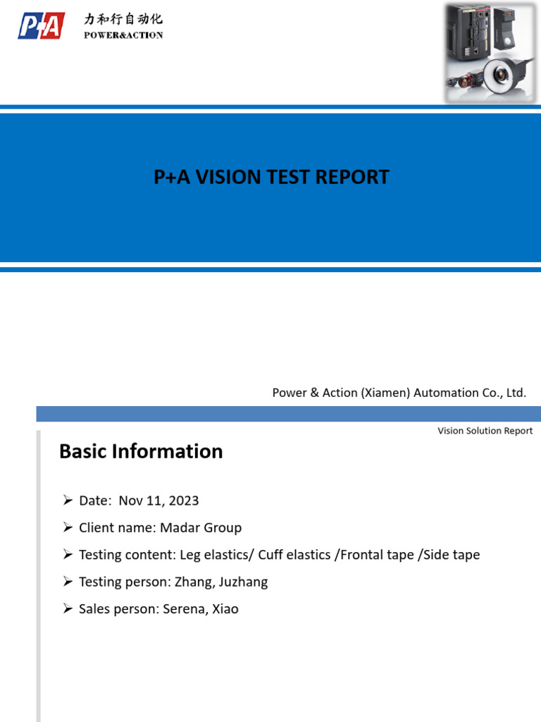 PA Vision Test Report | PDF | Imaging | Computing