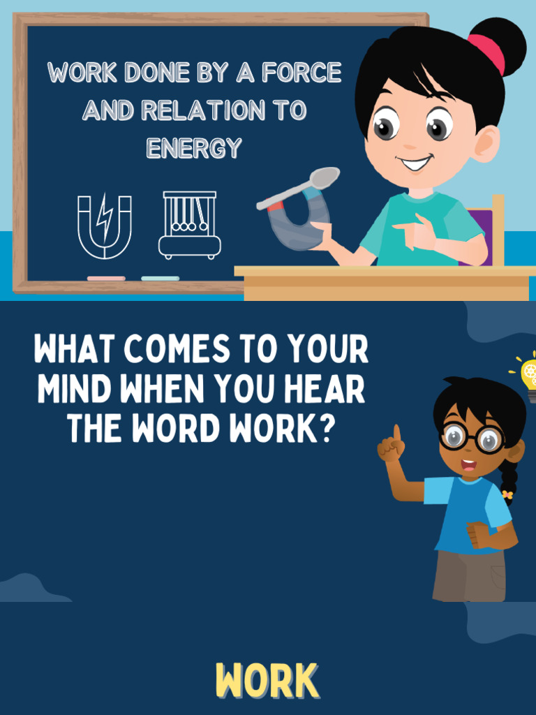 Physics Work Done by A Force and Relation To Energy | PDF | Force ...