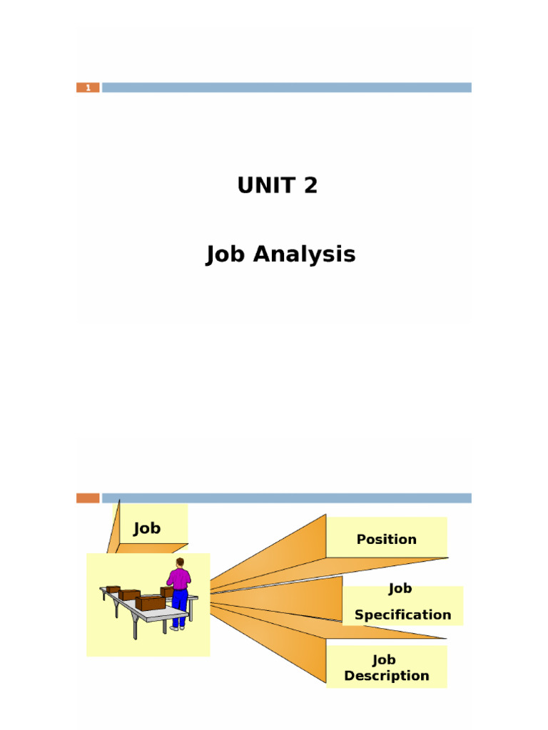 UNIT 2 - Job Analysis | PDF