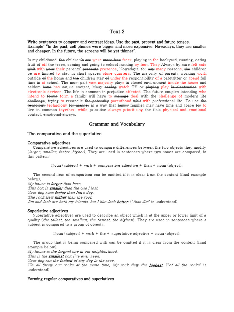 Text 2 | PDF | Grammatical Number | Plural