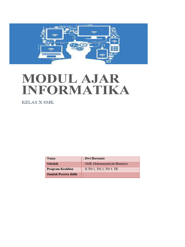 Modul Ajar Informatika 1 - Berpikir Komputasional | PDF
