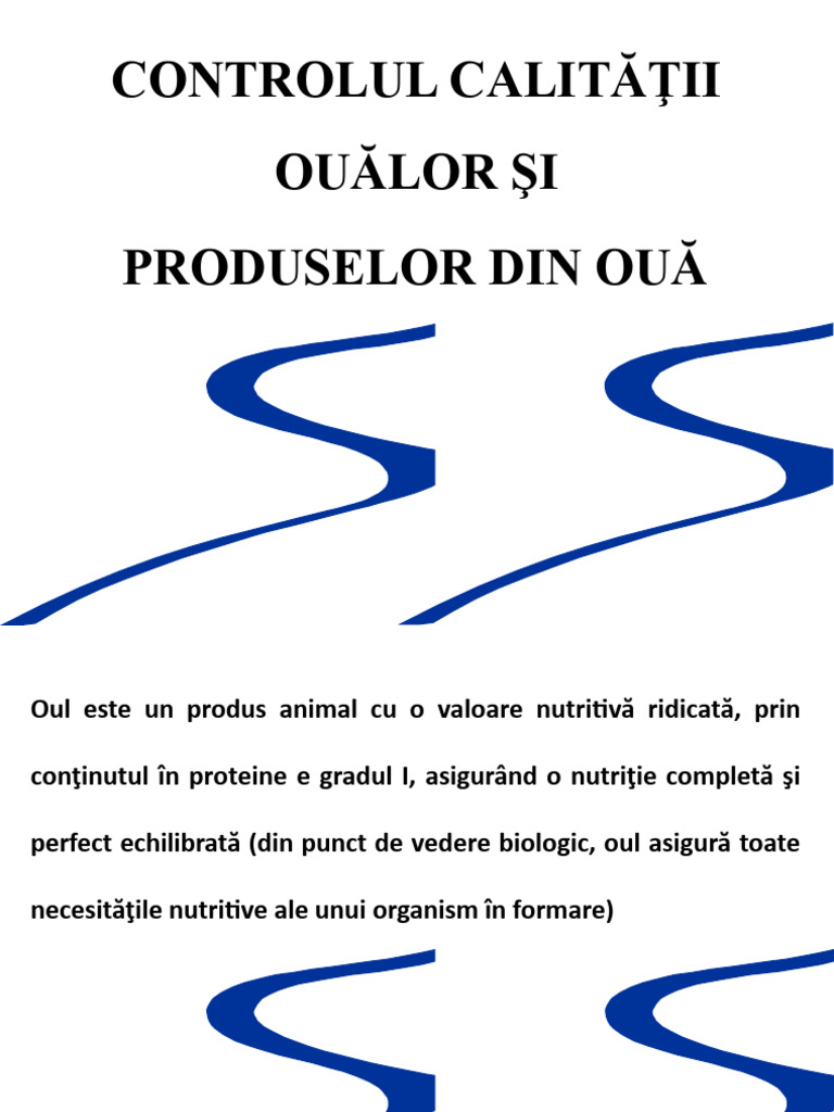 Controlul Calitatii Oualor Si Produselor Din Oua | PDF