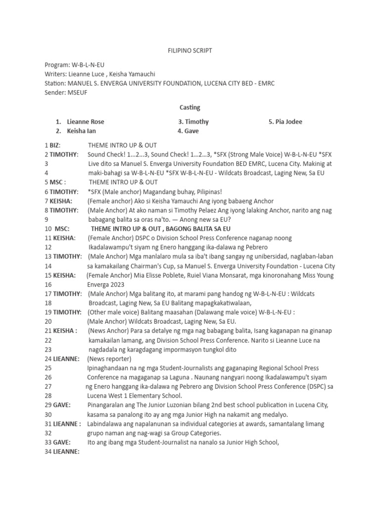 Filipino Script | PDF