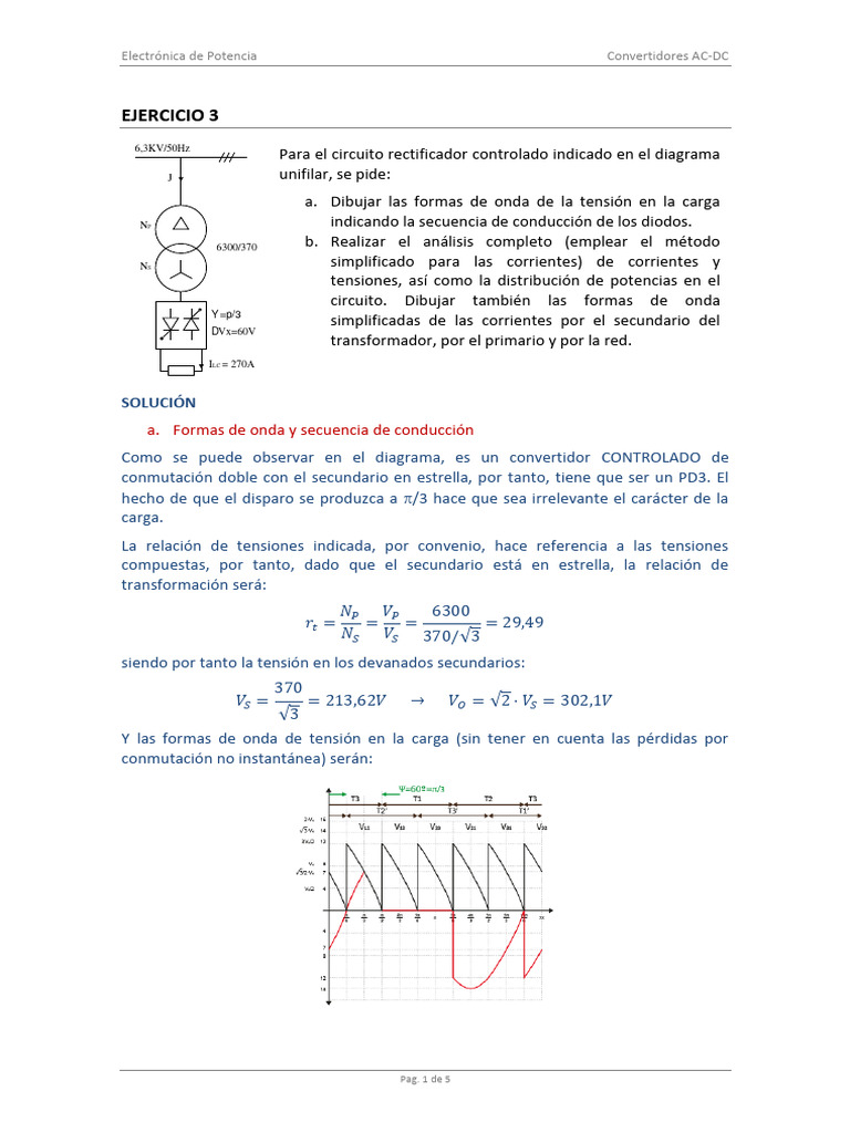 Ejercicio 2 - 3 - PD3 Controlado | PDF | Rectificador | Energia electrica