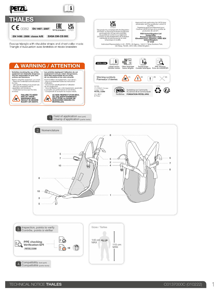 Ficha Tecnica Thales | PDF | Personal Protective Equipment