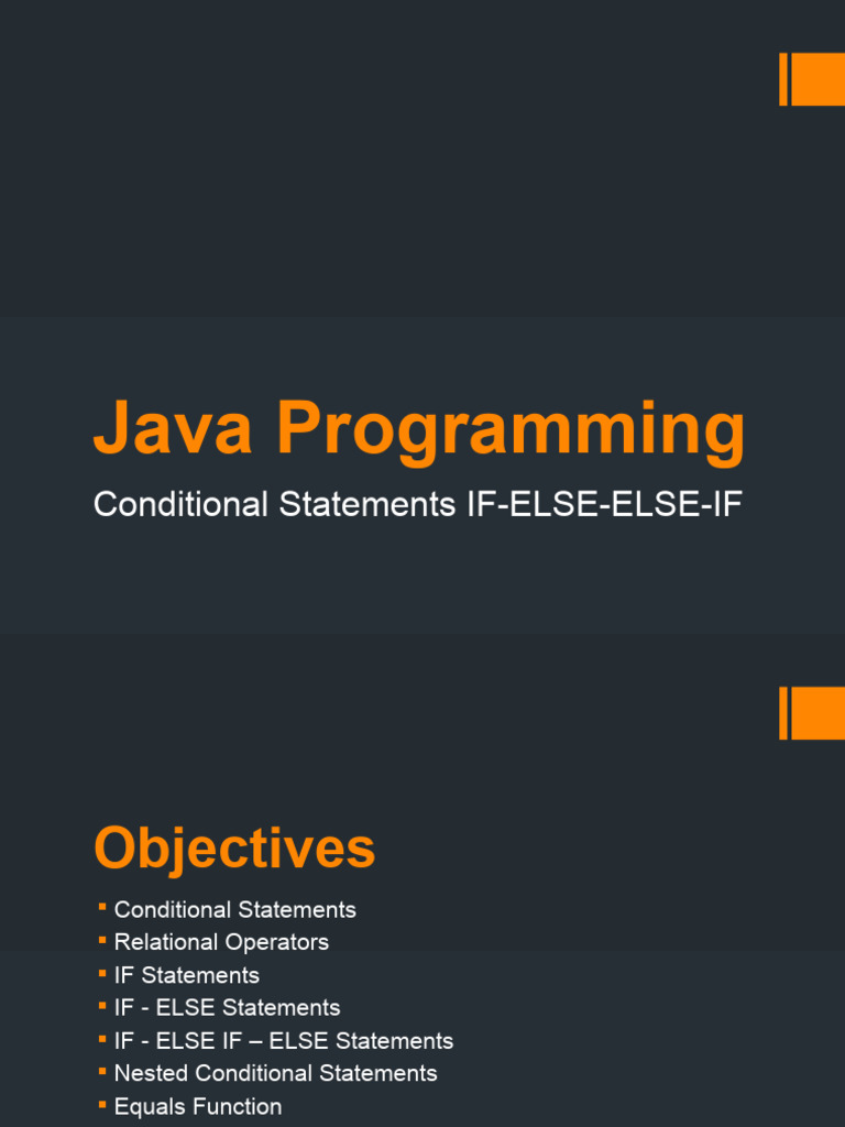 Conditionalstatements 230301033430 Dab4ee0a | PDF | Computer Engineering | Programming Paradigms