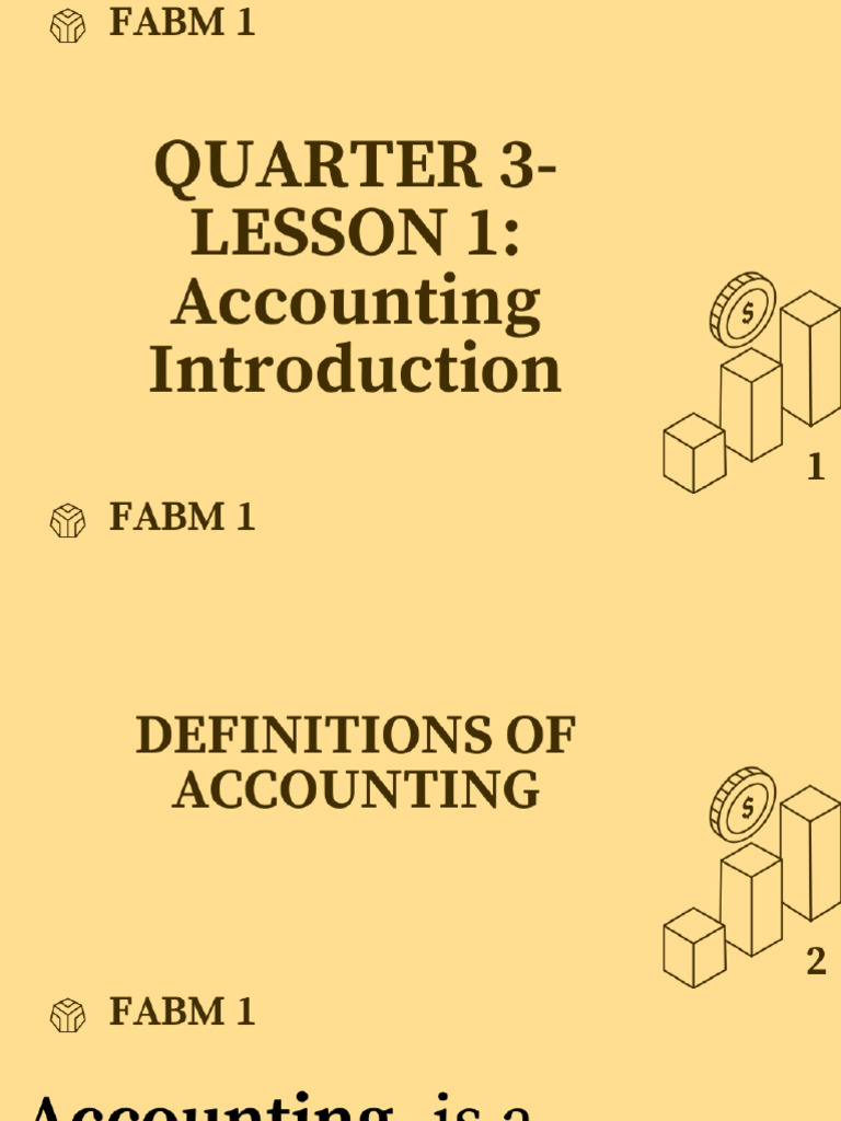 Fabm 1 Lesson 1 | PDF