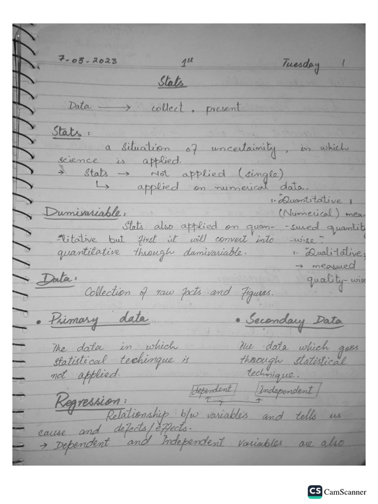 Stat-701 Mid Term Notes | PDF