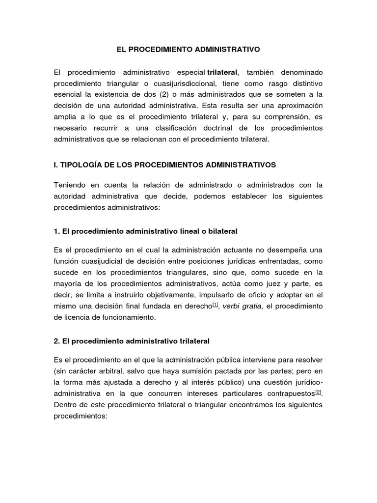 Procedimiento Administrativo Trilateral | PDF | Jurisdicción | Gobierno