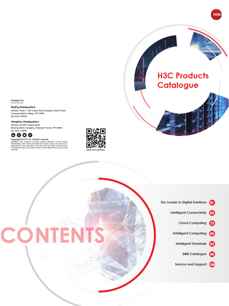 H3C Products Catalogue | PDF | Computer Network | Cloud Computing