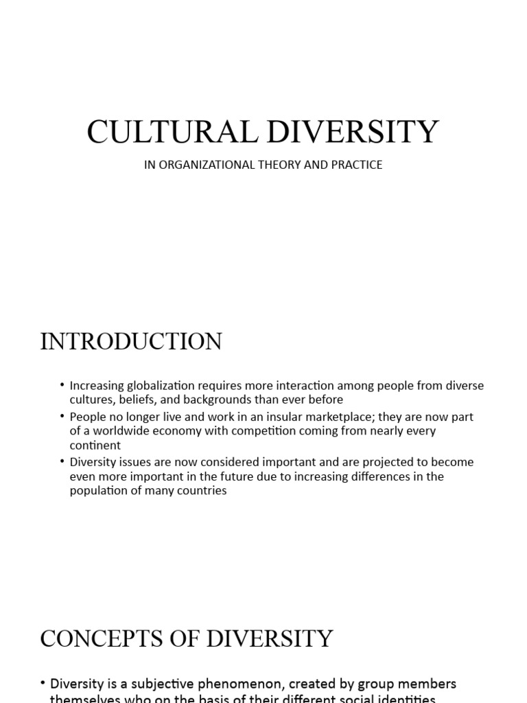 Cultural Diversity | PDF | Identity (Social Science) | Biodiversity