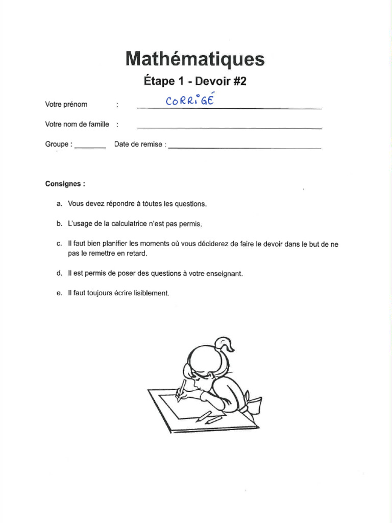 Devoir 2 Questions Corrige | PDF