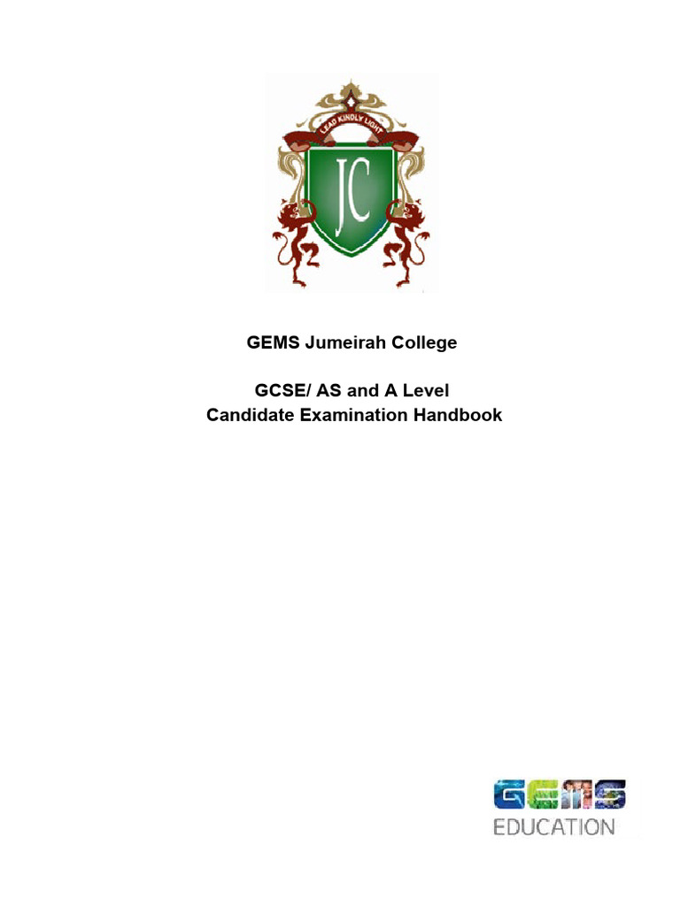 21-22 Candidate Exam Handbook | PDF | Gce Advanced Level (United ...