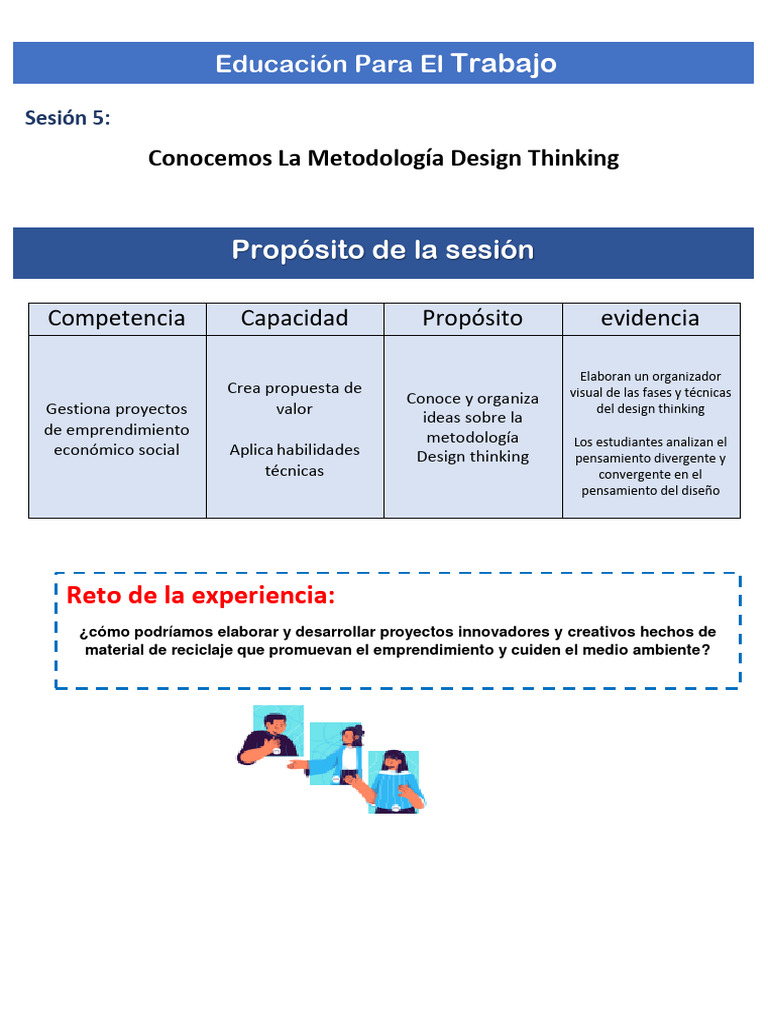 Recurso 1, 2, 3 - Conocemos La Metodología Design Thinking | PDF | El pensamiento de diseño ...
