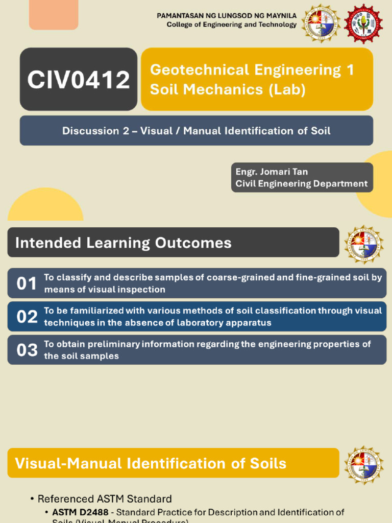 Discussion 2 - Visual Identification of Soils (1) | PDF