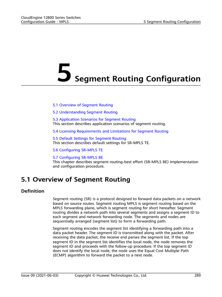 01-05 Segment Routing Configuration | PDF | Networking | Multiprotocol Label Switching
