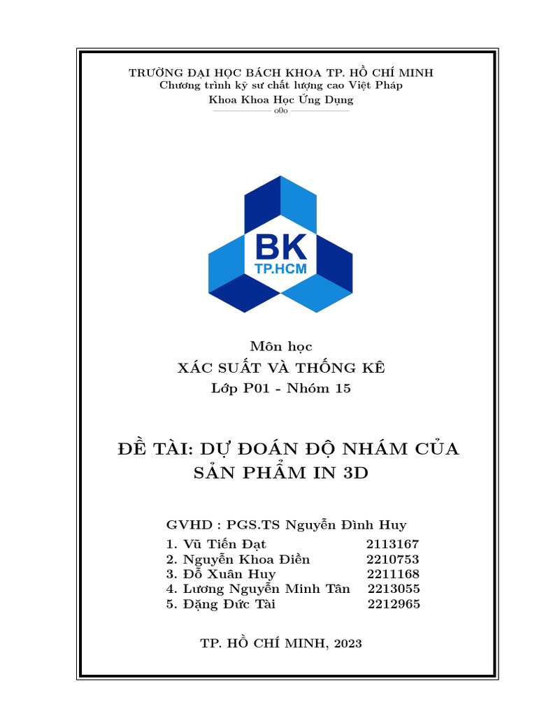 Nhóm 15 BTLXSTK | PDF