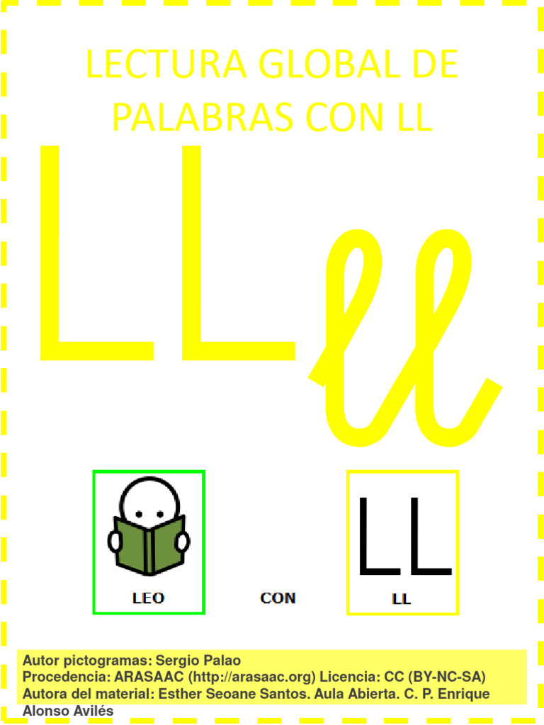 Palabras y actividades con el fonema ll | PDF | Arte
