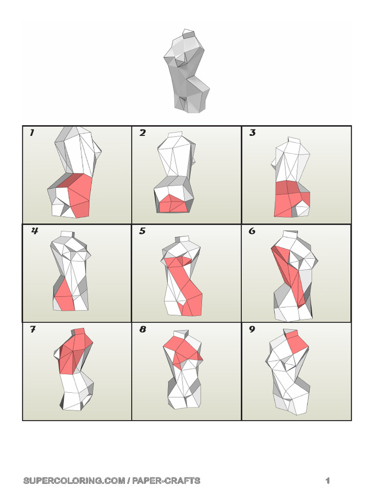 Woman Torso Paper Crafts | PDF