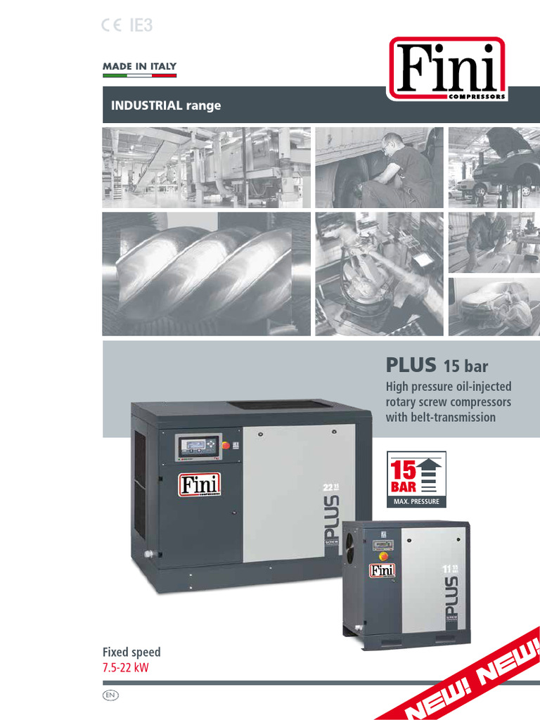 حلزونى ١٥بار FINI | PDF | Machines | Gas Technologies