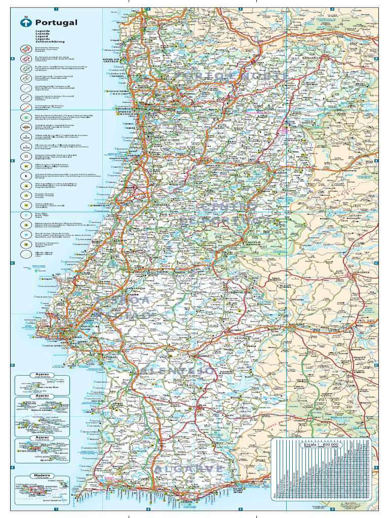 Mapa Turistico Portugal Compressed | PDF