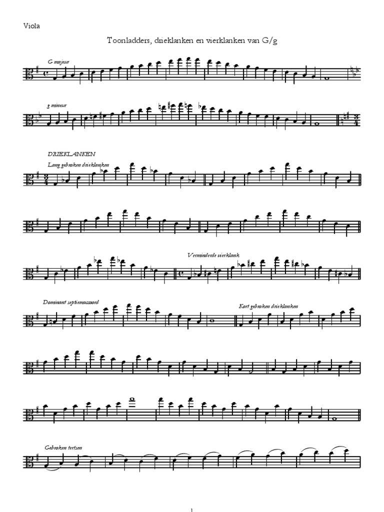 Toonladders Altviool | PDF