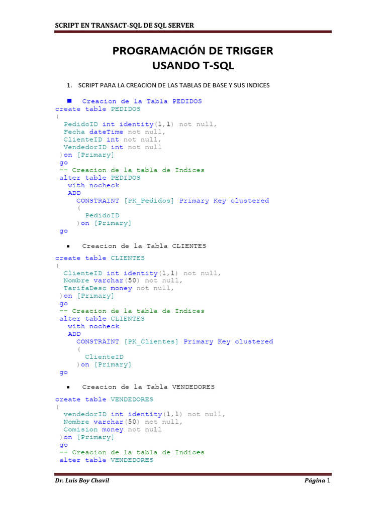 2-OPERACIONES CON TRIGGER DE PEDIDOS | PDF | Informática | Datos de computadora