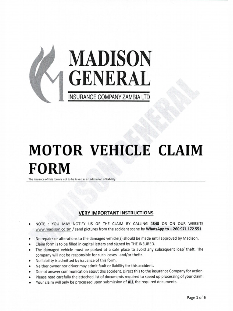 Claim Form | PDF